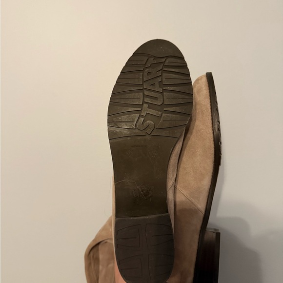 Stuart Weitzman | Shoes | Stuart Weitzman Tan Suede Boots With Textured ...